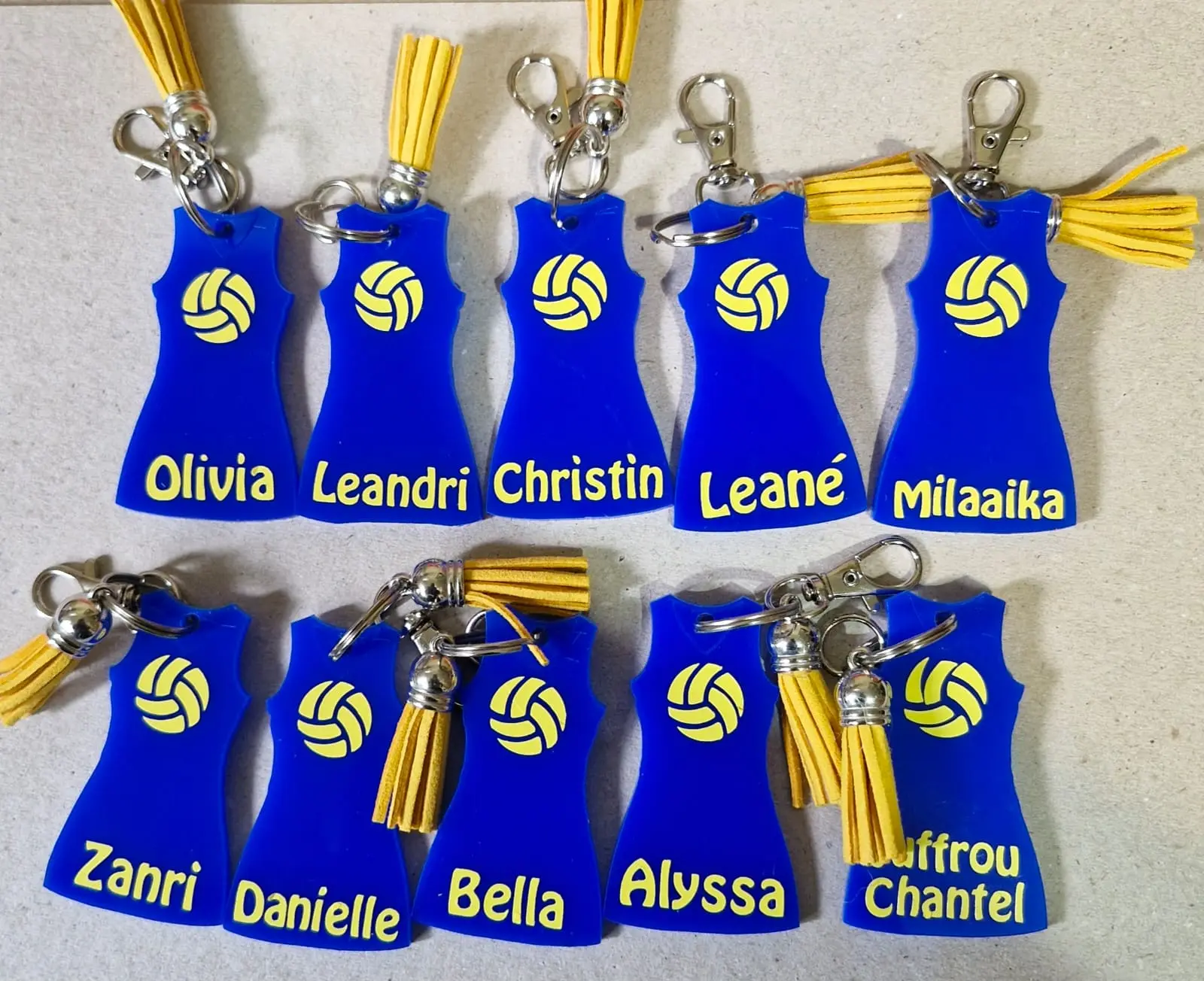 Netball Dress Keyring - MJ Printing - Printing Service