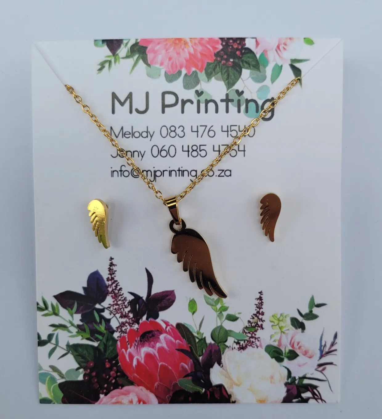 Gold Leave Jewelry Set - MJ Printing - Printing Service
