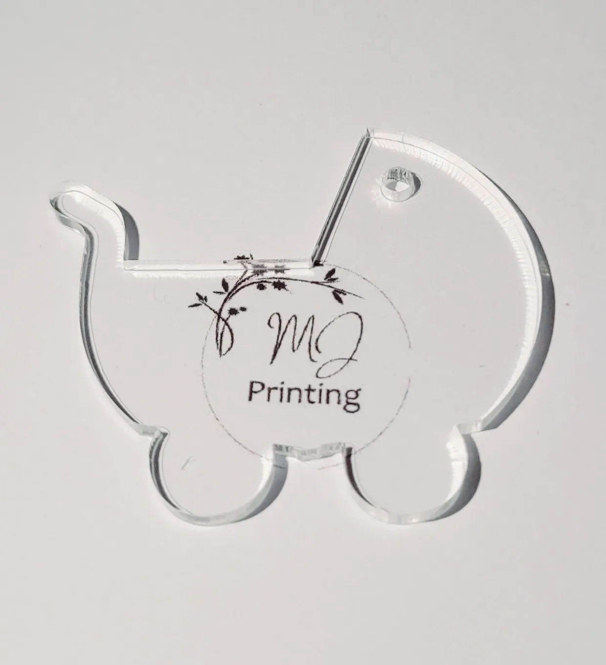 Pram Perspex blank - MJ Printing - Printing Service