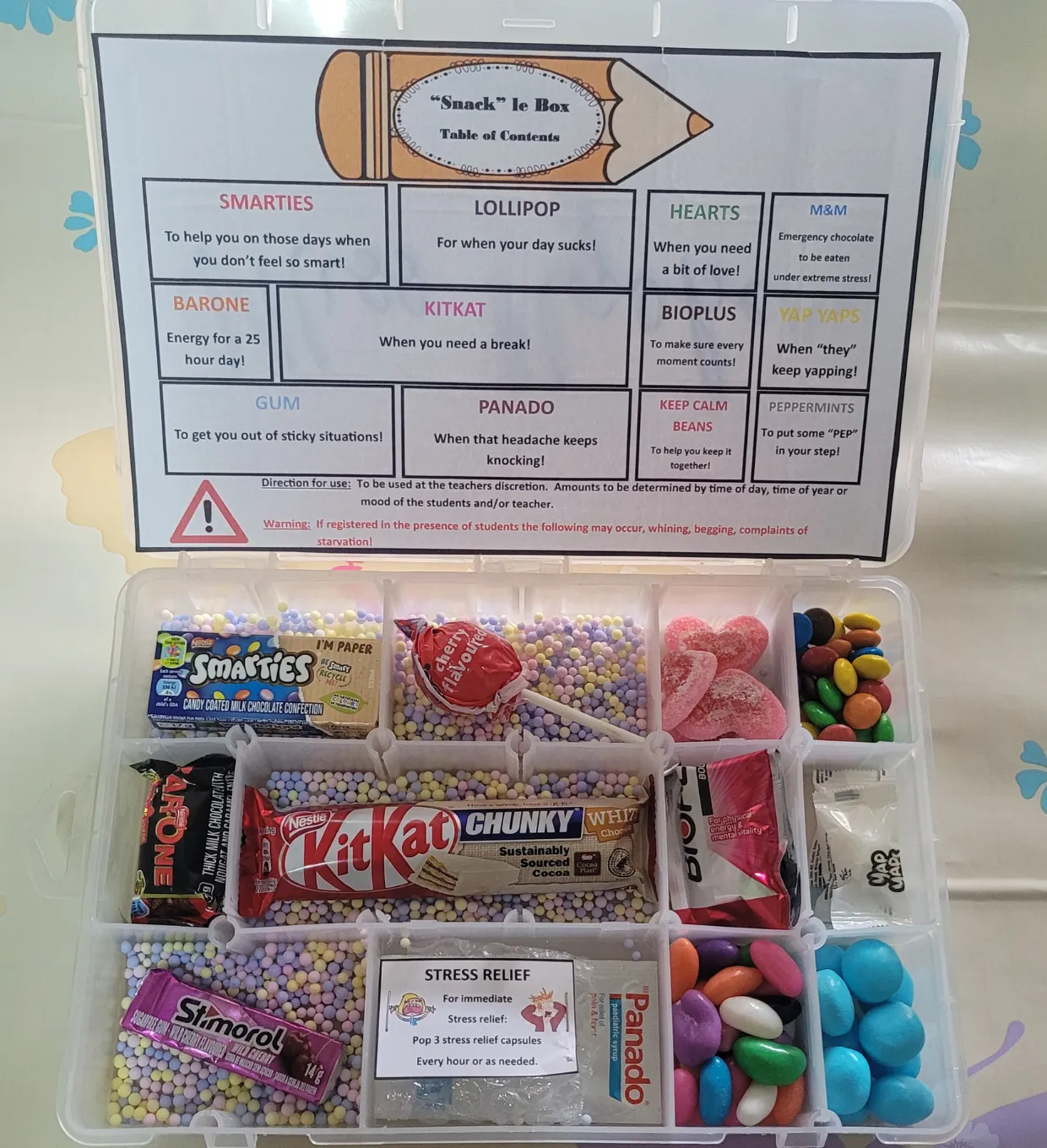 Teacher Snack box - Large - MJ Printing - Printing Service