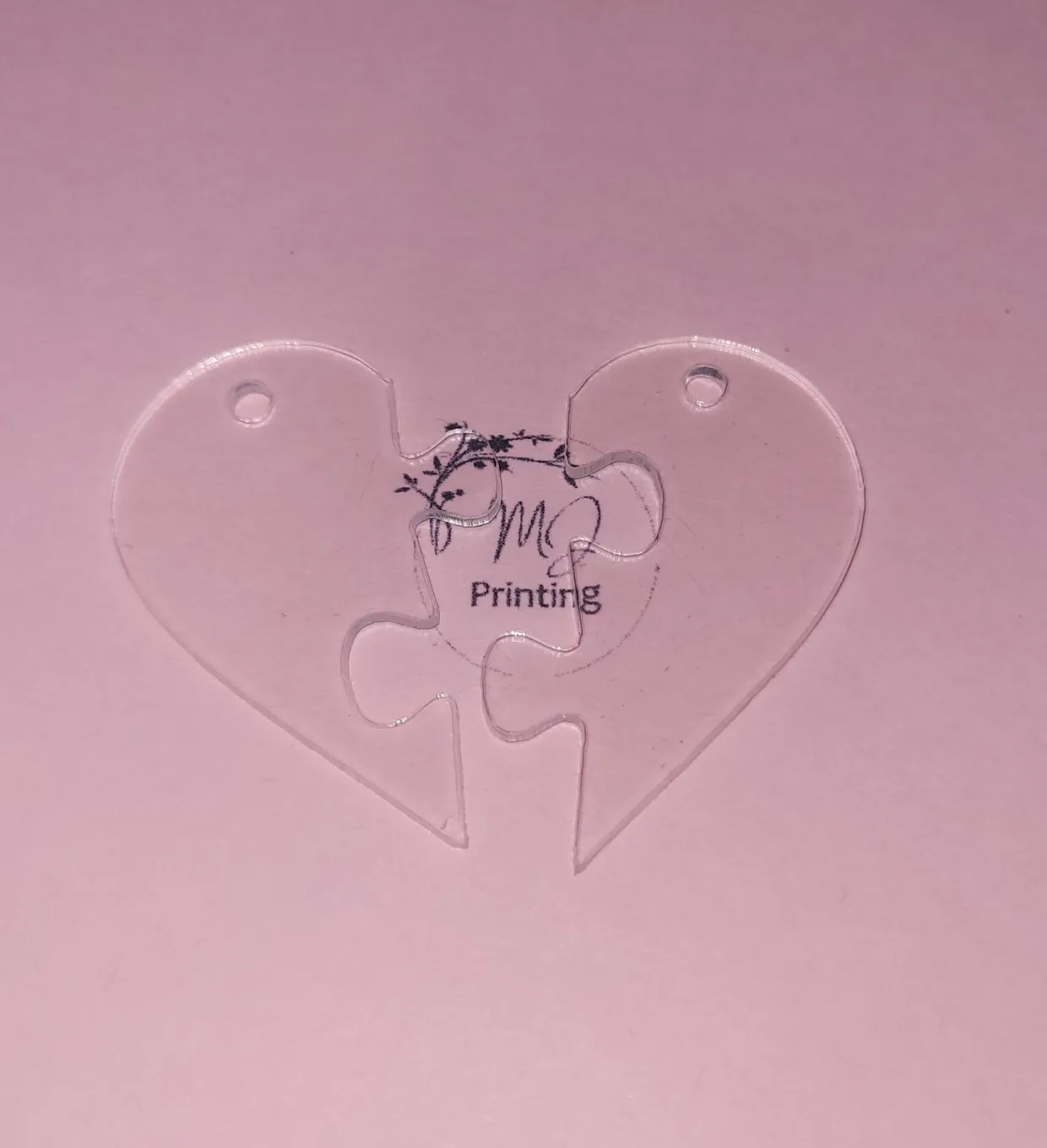 Heart Puzzle Perspex blank - MJ Printing - Printing Service