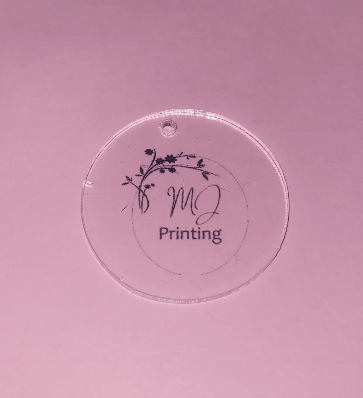 Round Perspex blank - MJ Printing - Printing Service