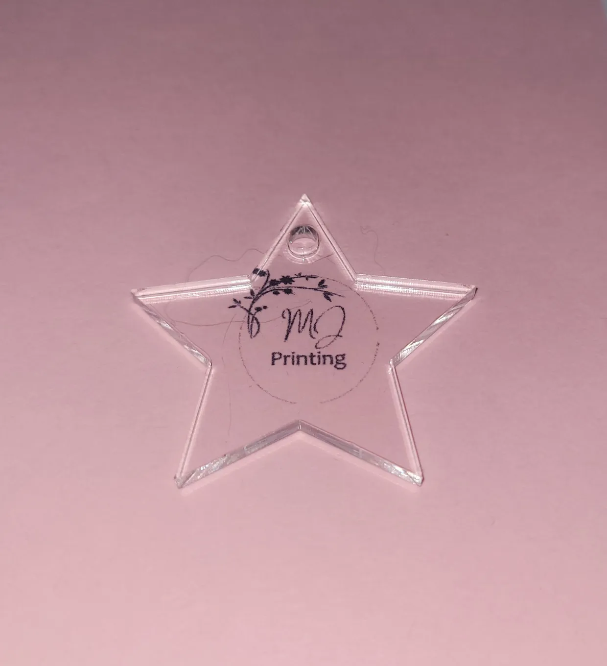 Star Perspex blank - MJ Printing - Printing Service