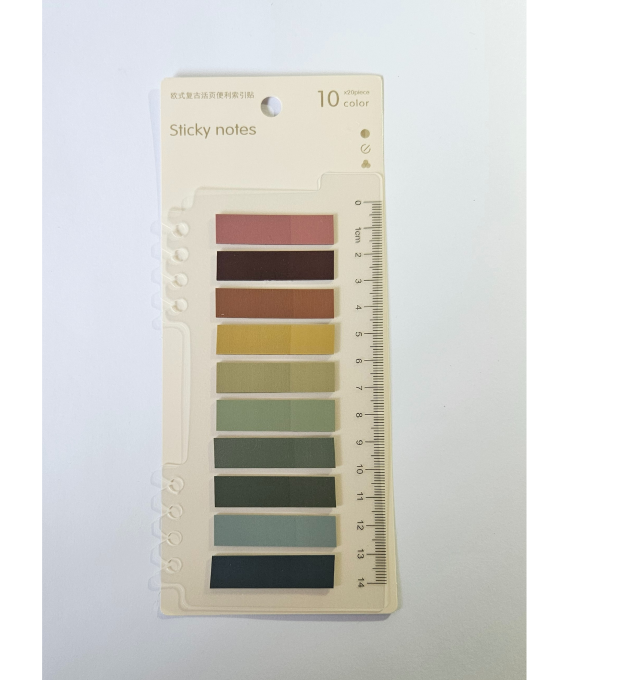 Colour Sticky notes on ruler - MJ Printing - Printing Service