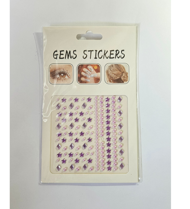 Purple gem stickers - MJ Printing - Printing Service