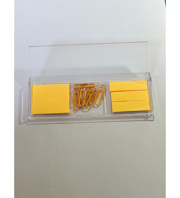 Ruler with sticky notes compartment - MJ Printing - Printing Service