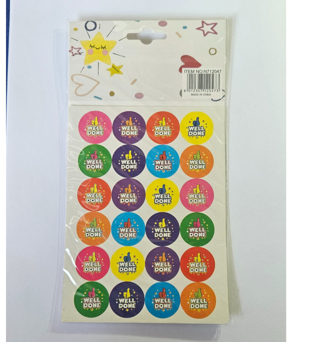 Well done round stickers - MJ Printing - Printing Service